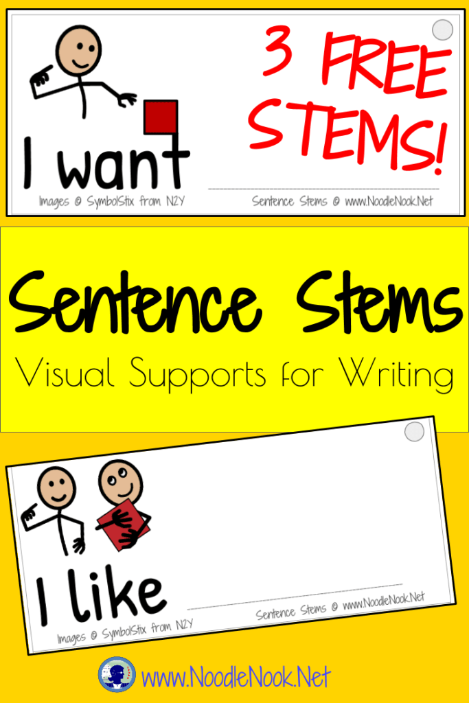 AAC and Sentence Stems PLUS Predictable Chart Writing | NoodleNook AAC and Sentence Stems PLUS Predictable Chart Writing | NoodleNook