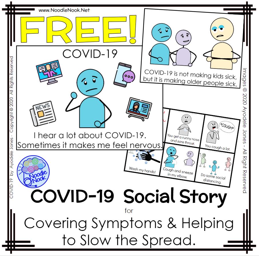 COVID-19 Social Story FREE all about the Coronavirus | NoodleNook.Net