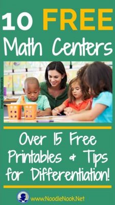 10 Free Math Centers- Printable and Ready to Go from NoodleNook.Net ...
