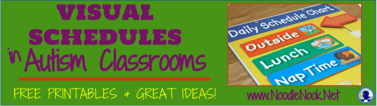 Visual Schedules in Autism Classrooms | NoodleNook.Net