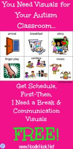 Free Visual Supports for Students with Autism | NoodleNook.Net