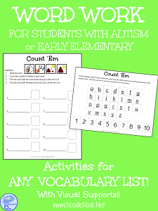 Writing With Nonverbal Students | NoodleNook.Net