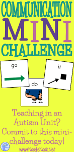 Communication Mini Challenge for Teachers in Autism Units | NoodleNook