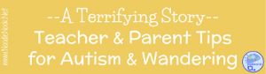 Autism and Wandering- Tips for Teachers and Parents | Noodle Nook