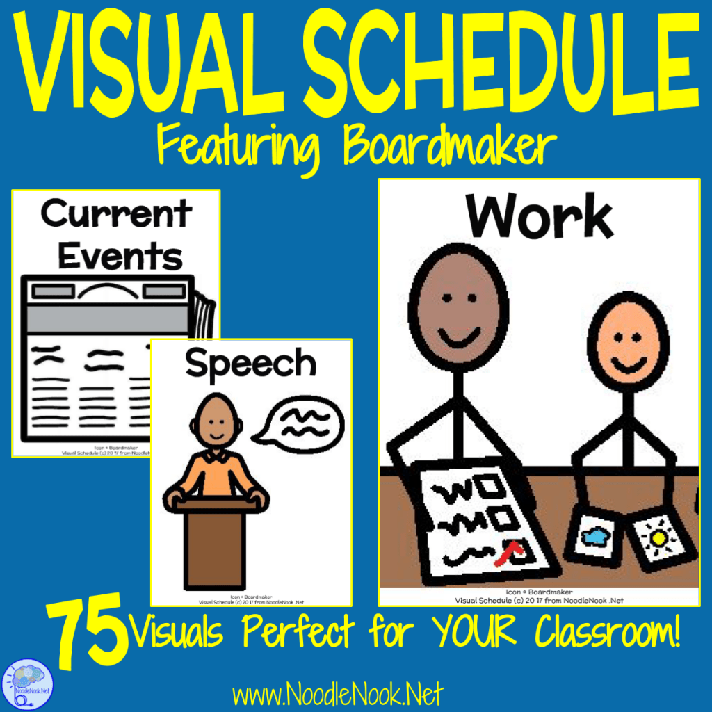Personalized Visual Schedule for SpEd. and Autism Units | Noodle Nook