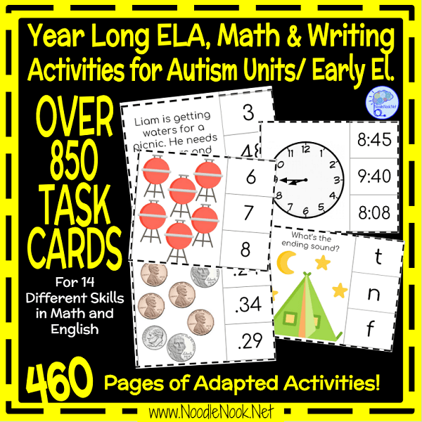 Autism Classroom Resources - Year Long Activities for Students in SpEd