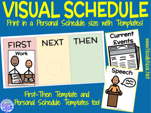 Personalized Visual Schedule for SpEd. and Autism Units | Noodle Nook