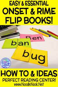 Onset and Rime Flip Book (5 Fun Activity Ideas & Easy Prep)