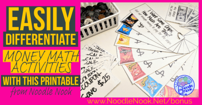 Make Basic Math Activities MORE - NoodleNook.Net