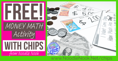 Free Chips Math Center Activity for Money Math - NoodleNook.Net
