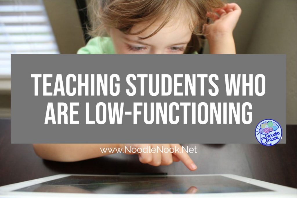 Teaching Students Who Are Low-Functioning - NoodleNook.Net