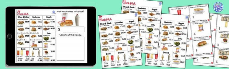 Fast Food Menu Math Activity (Perfect Math Center) | Make Math Fun!