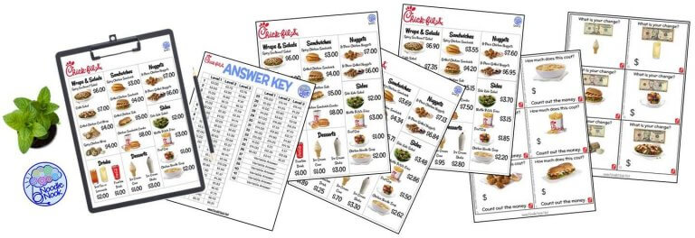 Menu Math Center for Special Education - NoodleNook.Net