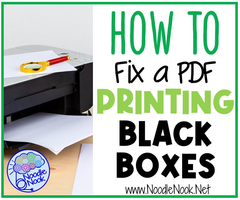 PDF Printing Black Boxes (How to Fix Print Problems in PDFs)