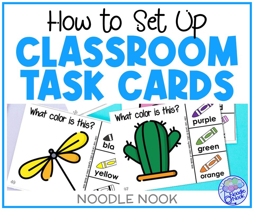 Task Cards for Special Education (Ideas & Free Cards)