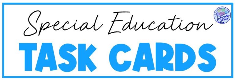 Task Cards for Special Education (Ideas & Free Cards)