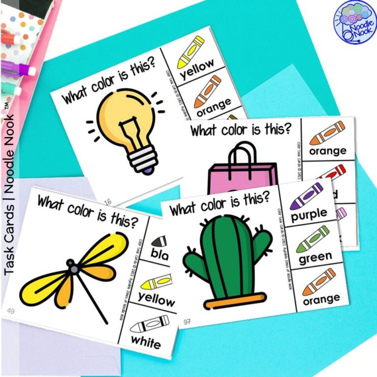 Task Cards for Special Education (Ideas & Free Cards)