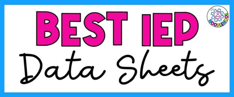 Best IEP Data Collection Sheets for Special Ed (Track Goals)