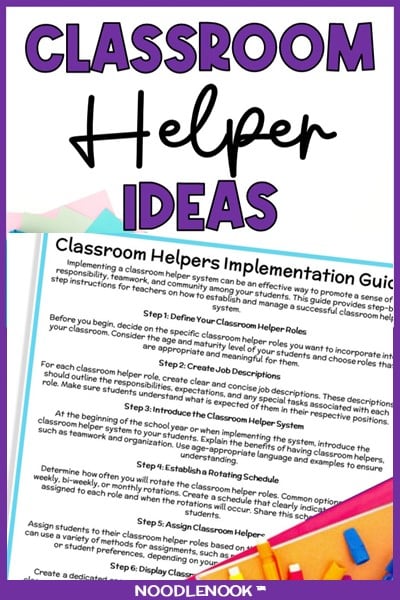 65 Fun and Fantastic Classroom Helper Ideas (Jobs for Kids)