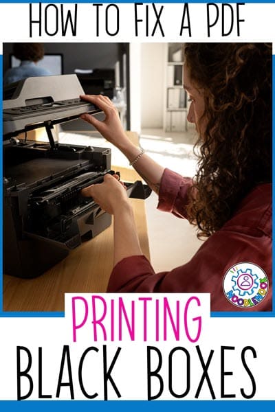 PDF Printing Black Boxes (How to Fix Print Problems in PDFs)