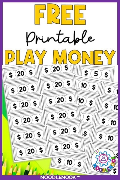 FREE Printable Play Money (for Math in the Classroom)