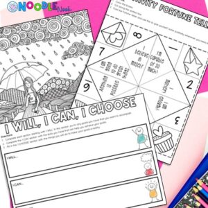 Positive Self-Talk Worksheet(5-Steps to Student Positivity)