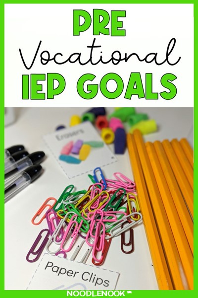 Pre Vocational IEP Goals (Life Skills Goal Bank and Ideas)