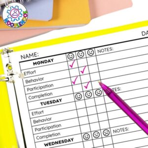 Best Free Printable Daily Behavior Report (Chart for Kids)