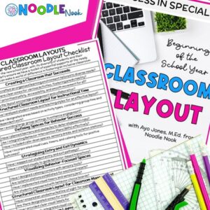 Structured Classroom Layout - FREE Checklist for Special Ed