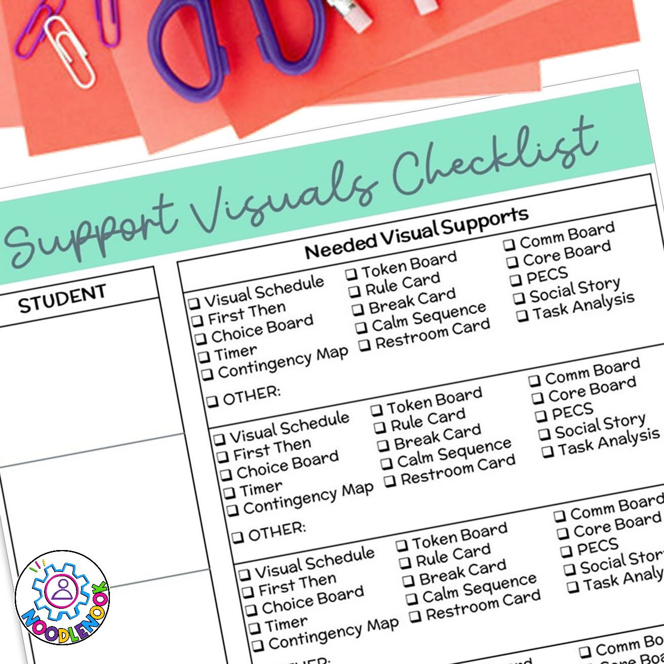 Autism Classroom Setup Checklist - NoodleNook.Net