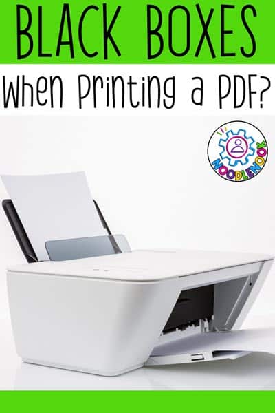 PDF Printing Black Boxes (How to Fix Print Problems in PDFs)