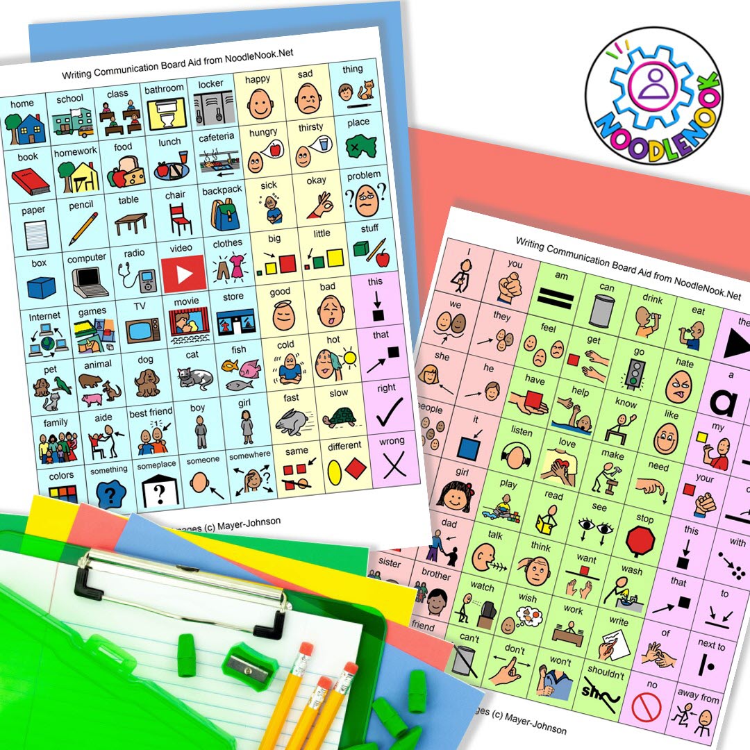 Free Communication Boards Autism | Noodle Nook